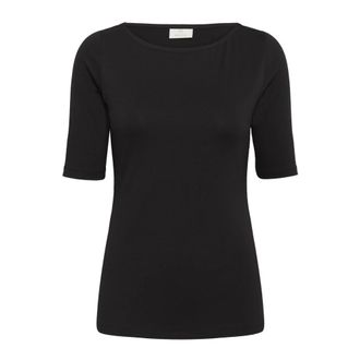Kaffe T-Shirt - - Tops - Damen - Schwarzk - S