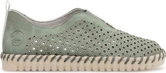 Rieker Halbschuhe N1963-52 Gr&uuml;n