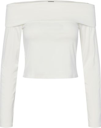 Pieces Pctuffe Ls Off Shoulder Top