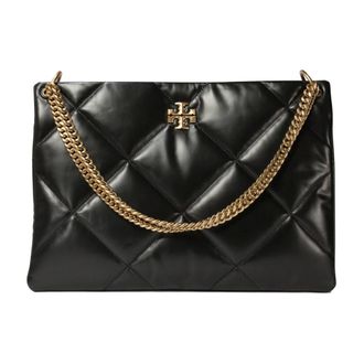 Tory Burch Femme, Sacs, Noir, Taille: ONE Size Sac à Bandoulière Noir Diamond Quilt Hobo