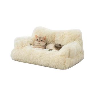 Generic Weiches, beruhigendes Haustiersofa, Katzensofa aus Baumwollfleece, Katzenbett mit abnehmbarem, waschbarem Bezug und Rutschfester Unterseite f&uuml;r kleine