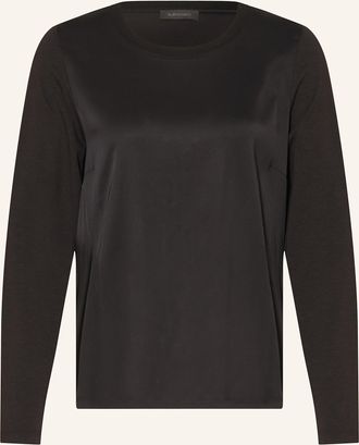 Elena Miro Elena Miro Longsleeve Im Materialmix schwarz