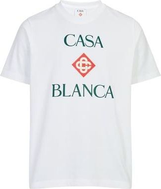 Casablanca T-shirt col rond &agrave; logo en coton
