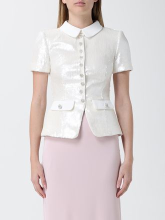 Self Portrait Jacke Damen Farbe Wei&szlig;