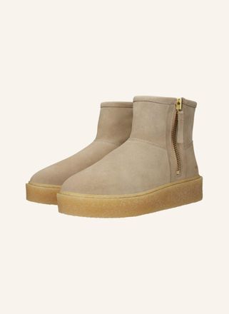 Blackstone Schn&uuml;rboots beige