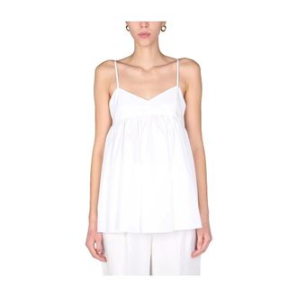 Aspesi Femme, Tops, Blanc, Taille: 32 FR Top en popeline