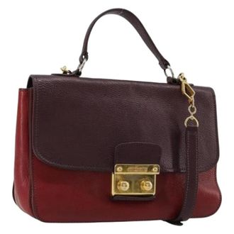 Miu Miu Sac &agrave; main Pre-owned - Femme - Pre-owned - Rouge - Taille: ONE Size