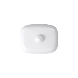 Villeroy & Boch Royal Butterdose Oberteil, Premium Bone Porzellan, Weiß