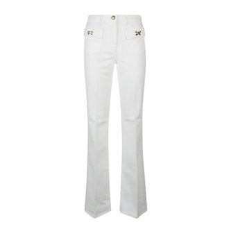 Elisabetta Franchi Damen, Jeans, Weiß, W30Größe