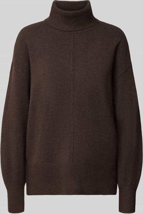 Pieces Rollkragenpullover mit Teilungsnaht Modell MALOU