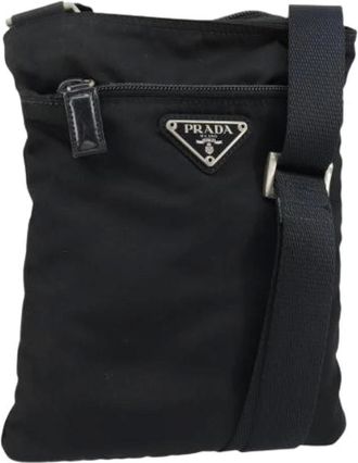 Prada unisex, Pre-owned, Noir, Taille: ONE Size Sac bandouli&egrave;re en nylon Pre-owned