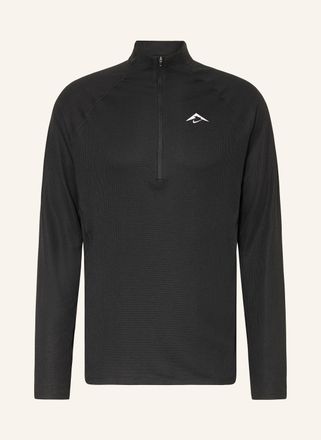 Nike Piqu&eacute;-Laufshirt Trail schwarz