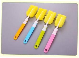 BESTONZON 2st&uuml;cke Babyflaschen-reinigungsb&uuml;rsten Schwamm Und Griff F&uuml;r Glas Milchflaschen Tassen Reinigung Waschen Schrubber Ersatzschwamm F&uuml;r Sauger Kleine Fla