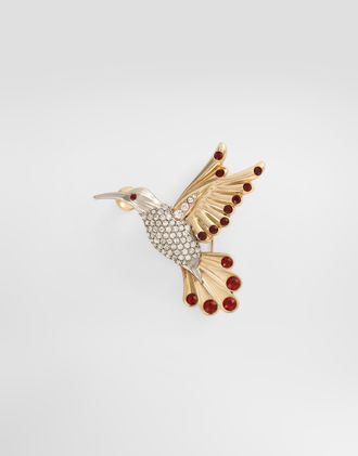 Dolce & Gabbana Kolibri-brosche - Mann Bijoux Mehrfarbig Metall Pz