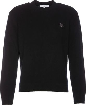 Maison Kitsun&eacute; Pull Noir Homme - Homme - Pulls - Noir - Taille: M