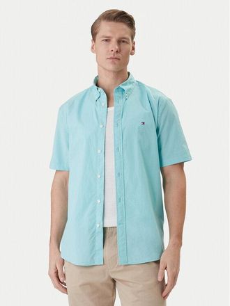 Tommy Hilfiger Hemd MW0MW42630 T&uuml;rkisfarben Regular Fit