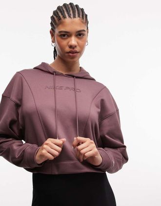 Nike Nike - Pro Training - Kapuzenpullover in Braun-Brown