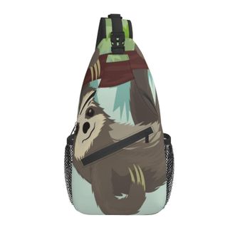AOOEDM Süße Kletterbaum Kreuz Brusttasche Diagonal Sling Rucksack Crossbody Umhängetasche Reisen Wandern Tagesrucksäcke für Männer Frauen