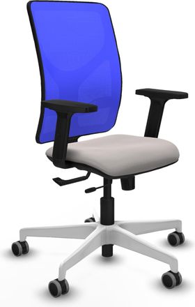 Piqueras y Crespo Schreibtischstuhl mit Rollen aus Parkett, mit 2D-Armen, h&ouml;henverstellbare Lendenwirbelst&uuml;tze, ausgestattet mit Syncro/Traslack und Schneideschaum, Bla