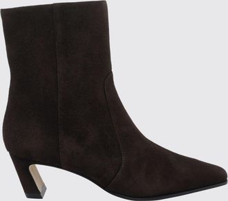 Stuart Weitzman Wildleder-Stiefeletten mit ausgestelltem mittelhohem Absatz