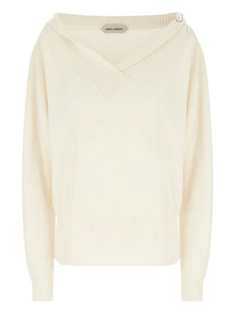 Alberta Ferretti pull à ornements de perles - Tons neutres