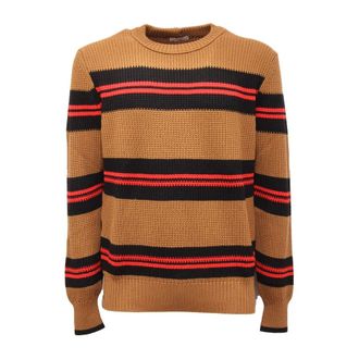 Paolo Pecora Homme, Pulls, Brun, Taille: M Maglione Wool Sweater