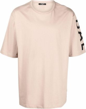 Balmain Rundhalspullover - Beige