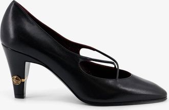 Versace Criss-Cross Medallion leather pumps - VERSACE - gender_Woman