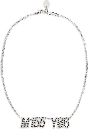 Red Valentino Femme, Accessoires, Gris, Taille: ONE Size &Eacute;l&eacute;gant Collier avec Pendentif