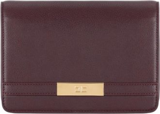 Elisabetta Franchi Femme, Sacs, Rouge, Taille: ONE Size Sac Bandouli&egrave;re avec Cha&icirc;ne Gourmette
