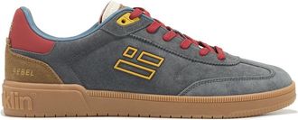 D.Franklin Herren Sportschuhe aus Leder mit technischem Futter Rebel Basic Flag Marineblau - Herren Schn&uuml;rschuhe - Freizeitmode - Gr&ouml;&szlig;e (44) - Modell Flag