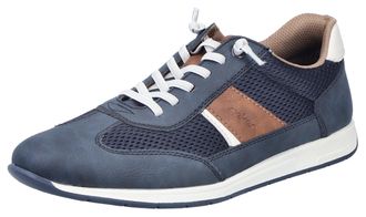 Rieker Slip-On Sneaker RIEKER, Herren, Gr. 40, blau kombiniert, Lederimitat, Schuhe, Slipper, Freizeitschuh, Halbschuh zum Schlupfen