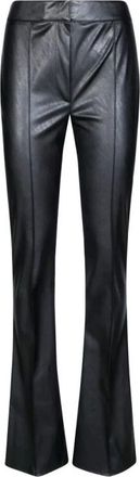 Elisabetta Franchi Pantalon &agrave; nervures - Femme - Pantalons - Noir - Taille: 42 FR