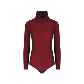 Maison Margiela Body en Jersey de Viscose - Femme - Tops - Rouge - Taille: 34 FR