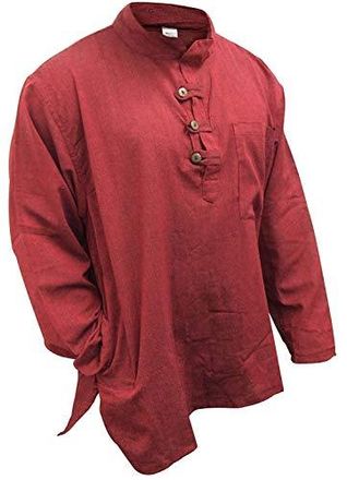 Shopoholic Fashion Chemise Grand-p&egrave;re l&eacute;g&egrave;re du Festival Hippie