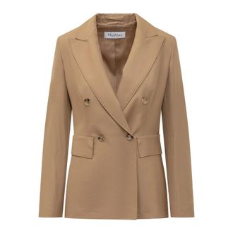 Max Mara Femme, Vestes, Jaune, Taille: 44 FR Blazer Tailleur