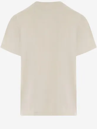 J.W.Anderson Mens Cotton T-Shirt Ecru T-Shirts And Polos