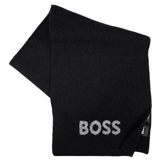 BOSS écharpe Elios Knitted Scarf Black noir