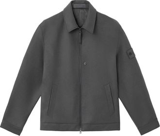 Stone Island Homme, Vestes, Gris, Taille: 2XL Veste L&eacute;g&egrave;re en M&eacute;lange de Laine