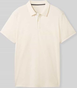 Tom Tailor Regular Fit Poloshirt aus Baumwoll-Viskose-Mix