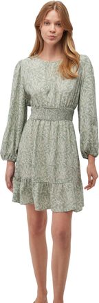 Mavi Damen Short Dress Kleid, Lily pad Leaf Print, XS