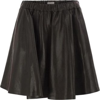 Brunello Cucinelli Kurzer Rock - - Skirts - Damen - Braun - S