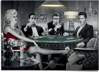 Reinders Giant Poster XXL, Chris Consani - four of a kind, Home Office, Bilder, Wanddeko, Room Decor, Papier, Schwarz-Wei&szlig;, 100 x 140