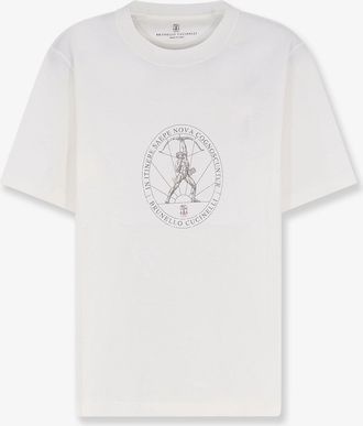Brunello Cucinelli Cotton T-shirt with print on the front - BRUNELLO CUCINELLI - gender_Man