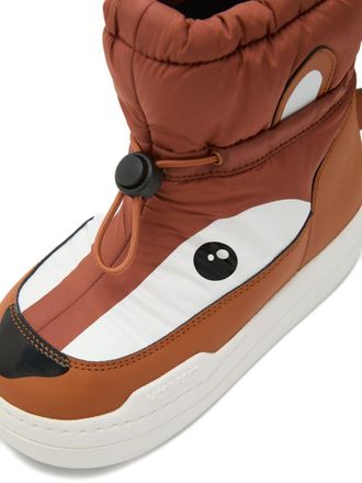 Moon Boot Kids Boots Park Tube Mid Brown Upper: Polyester