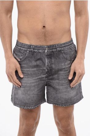 Diesel Swim Shorts BMBX-KEN-37 with Denim Effect Print size S