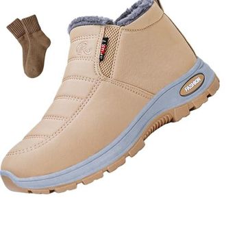 Generic Chaussures orthop&eacute;diques chaudes doubl&eacute;es en peau de mouton avec soutien de la vo&ucirc;te plantaire pour lext&eacute;rieur, marron, 38.5 EU