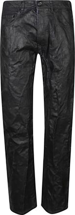 Maison Margiela Homme, Pantalons, Noir, Taille: W31 Waxed Effect Jeans droits