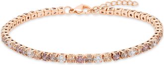s.Oliver Bracelet - Elegantes Armband aus poliertem Edelstahl - gold - Tenniskette verstellbar bis 20 cm - wasserfest & hautfreundlich