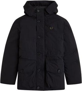 Fred Perry Blouson droit col montant &agrave; capuche